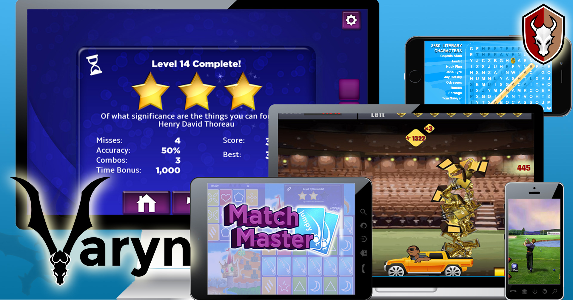 Varyn: Fun games you can play anytime, anywhere